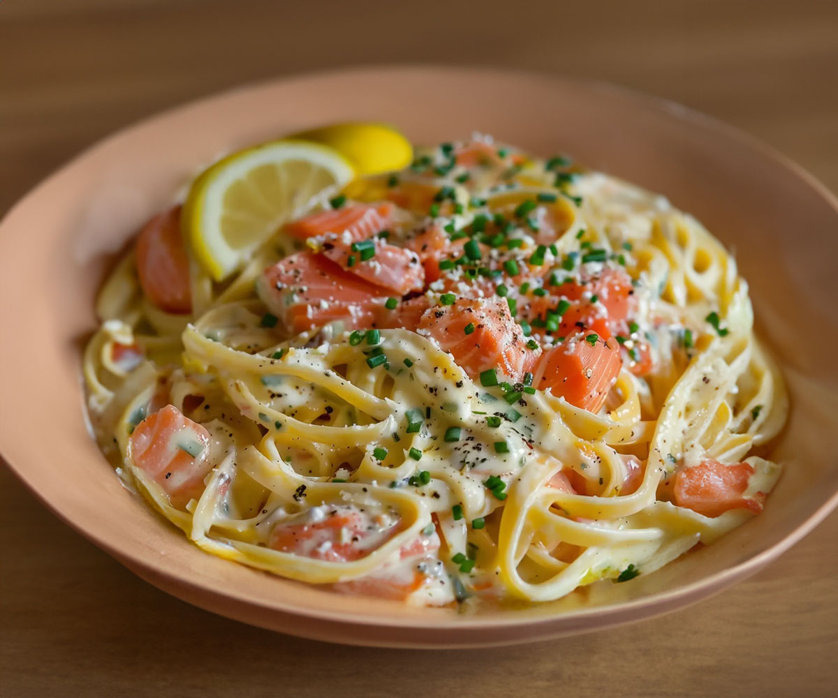 Pâtes au Saumon Fumé à la Vince – Recettes