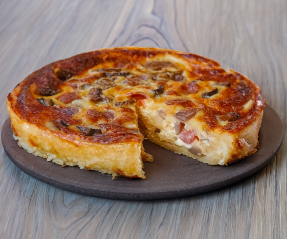Quiche sans pâte au thon et champignons – Recettes